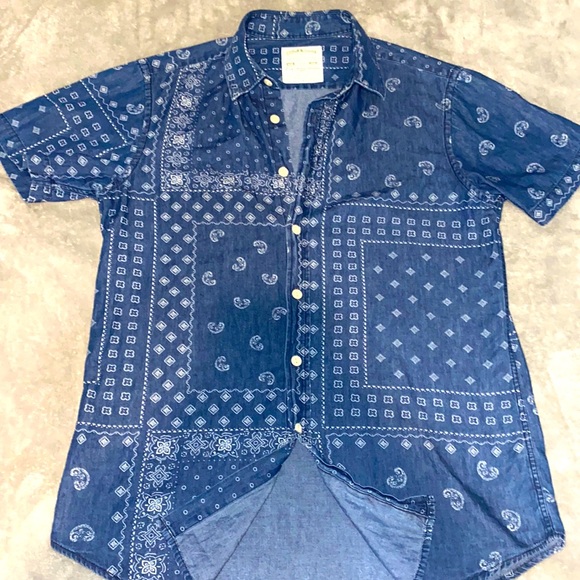 burma & bibas | Shirts | Burma Bibas Bandana Shirt | Poshmark